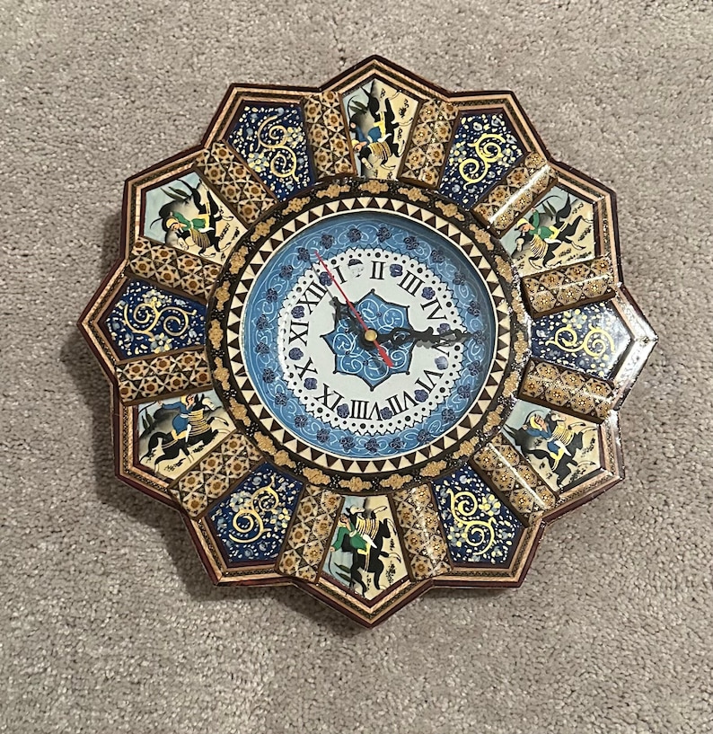 Handmade Persian Clock - Etsy