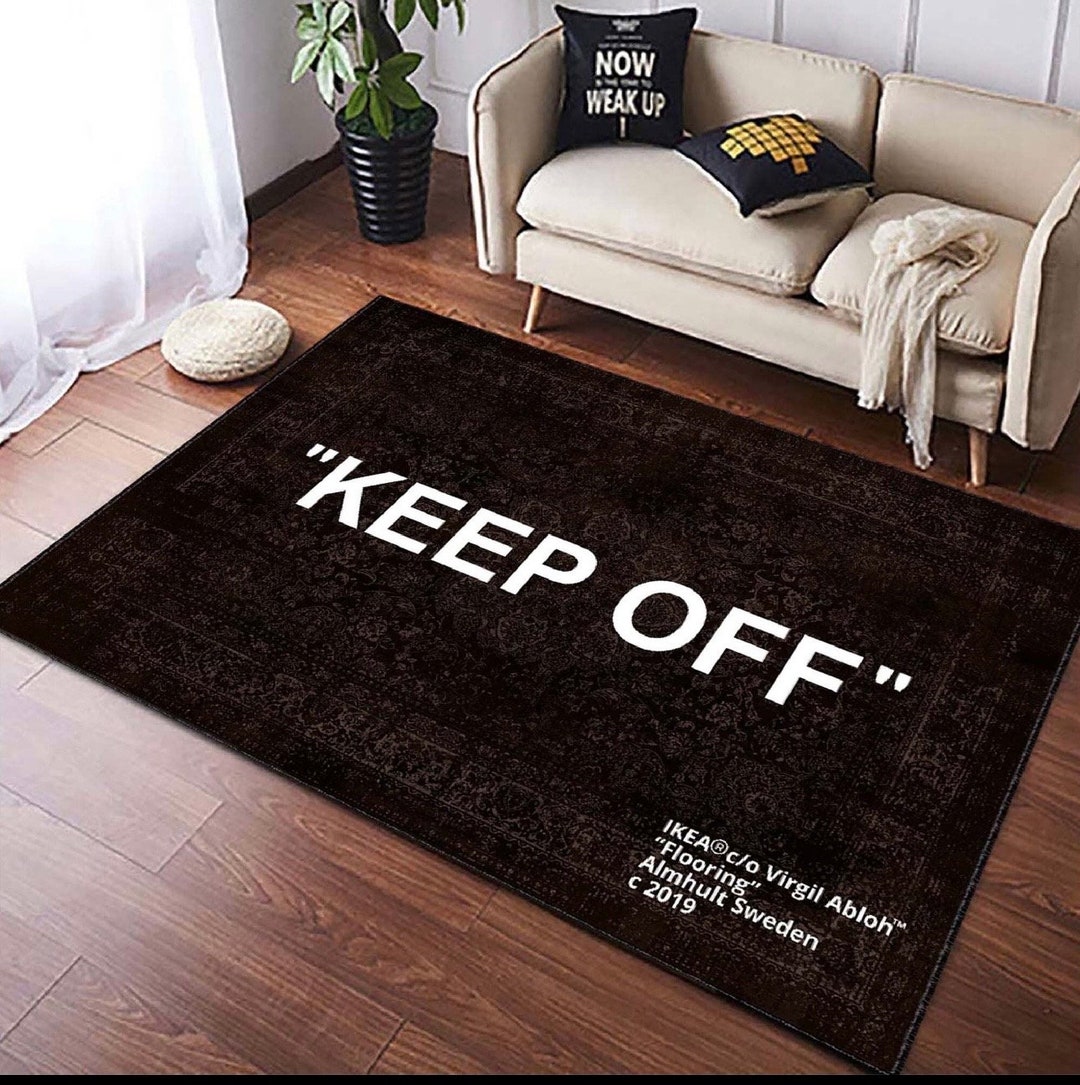 Keep off Rug, Black Keep Off, Personalized Gift, Keepoff, Custom Rug ...