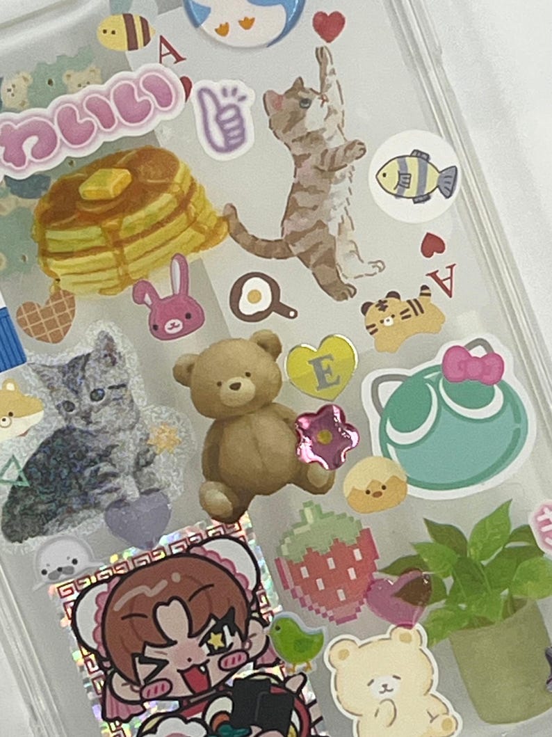 Heisei Retro Handmade Deco Sticker Phone Case, Juminocore, Y2K, City ...