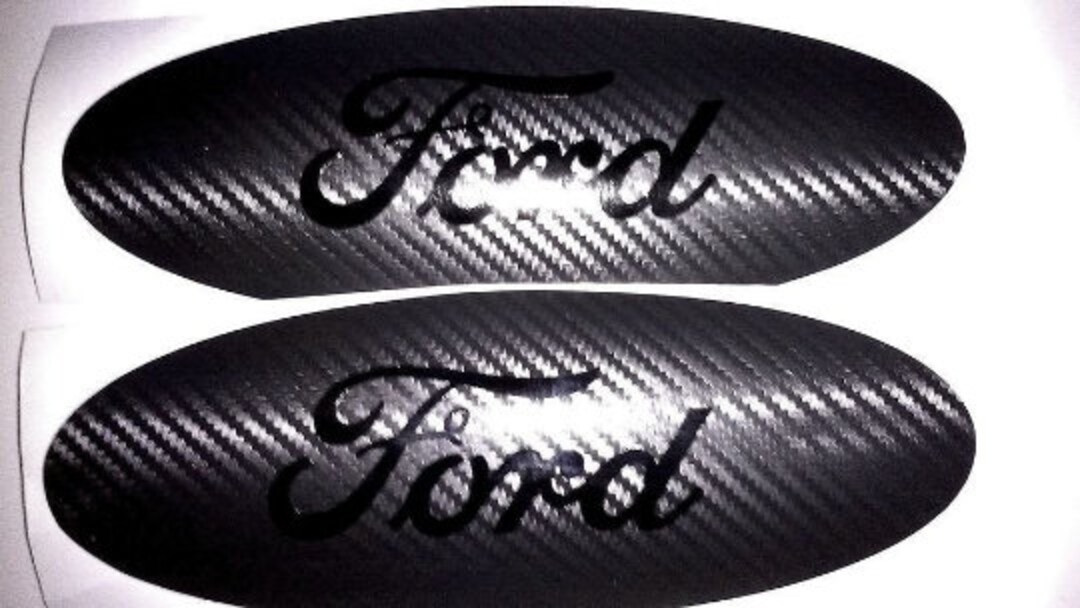 Ford Emblem OVERLAY DECAL Badge Carbon Fiber BLACKOUT Any Year - Etsy