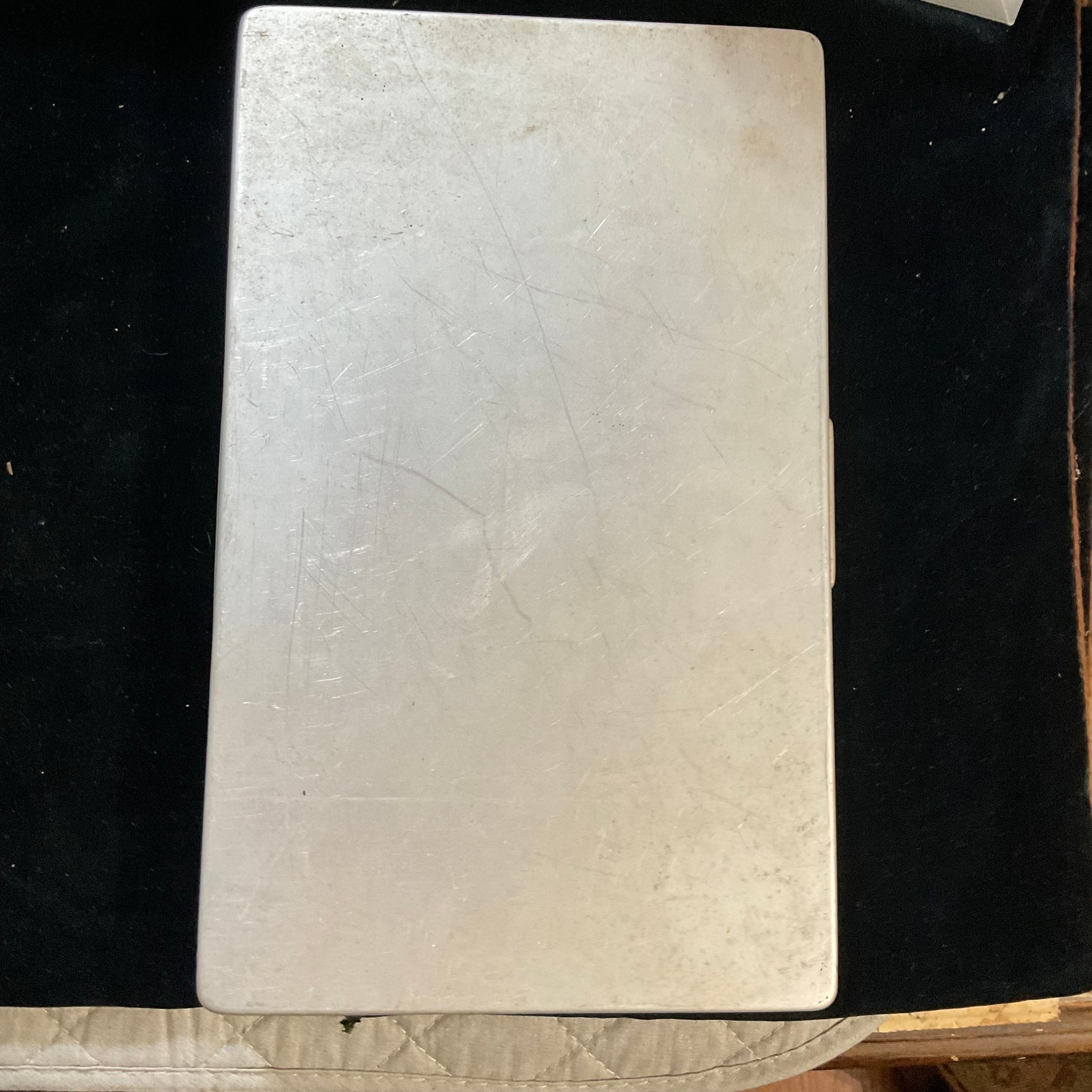 Aluminum Storage Box With 15 Tins With Glass Lids. Includes 12 Tins ...