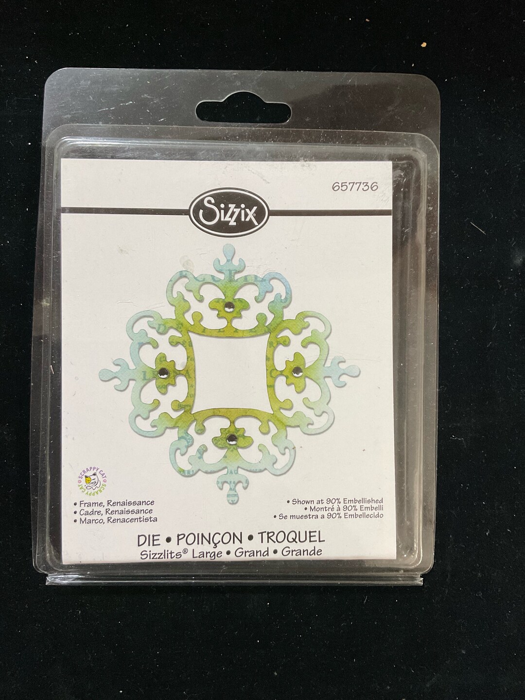 Sizzix Frame, Renaissance Die. Sizzlits Large #657736. New in Package ...