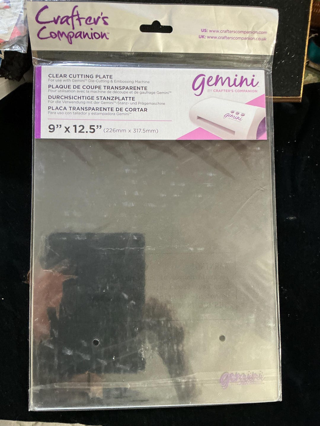 Gemini Clear Cutting Plate by Crafters Companion. 9 in X 12.5 In. New ...