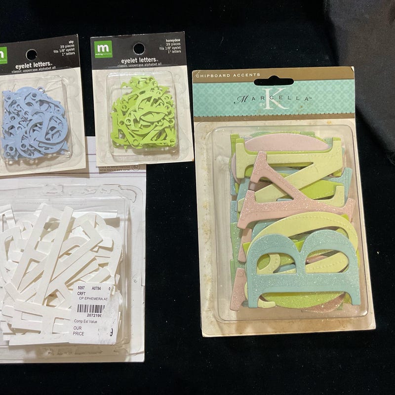 Chipboard Letters - Etsy