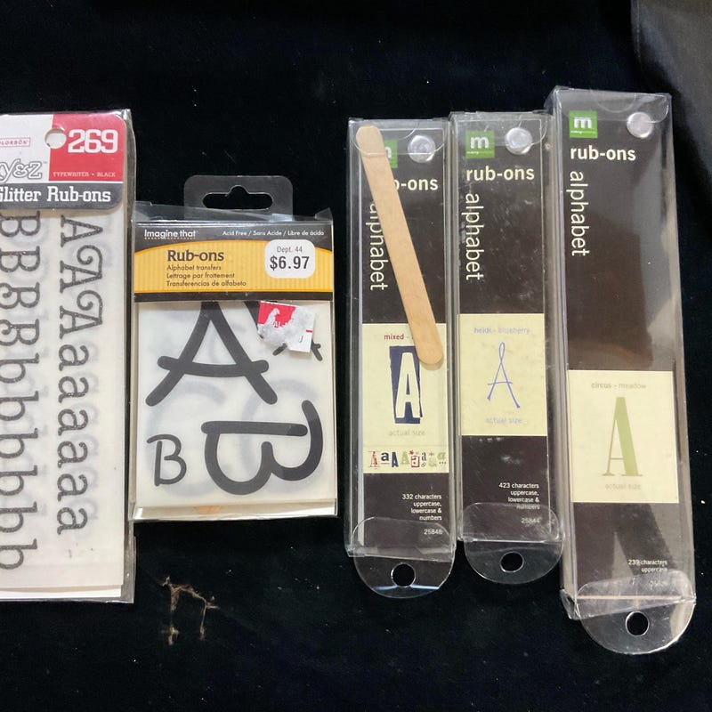 Rub on Decals - Etsy