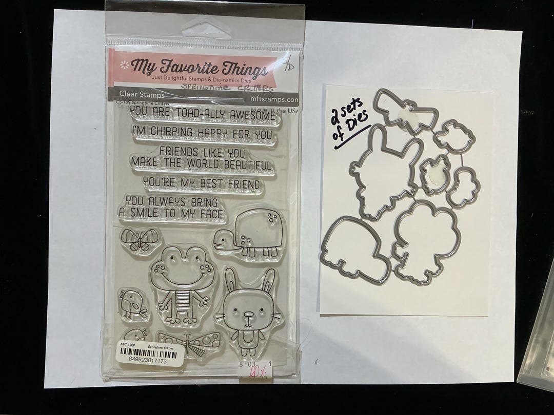 1 Set Cling Rubber Stamps by My Favorite Things Springtime Critters ...