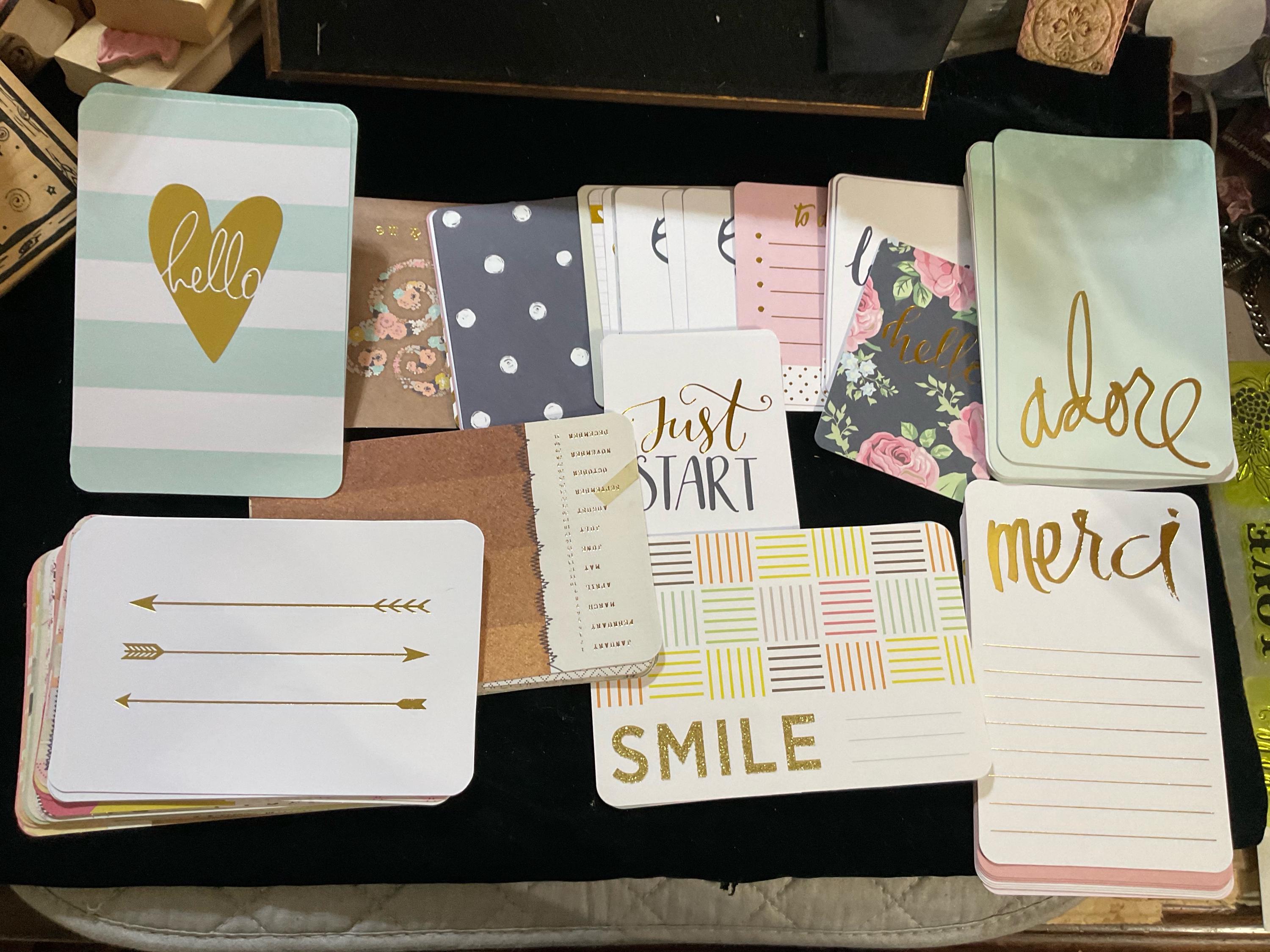 Large Combination of Project Life Cards and Planer Essentials. Lots of ...