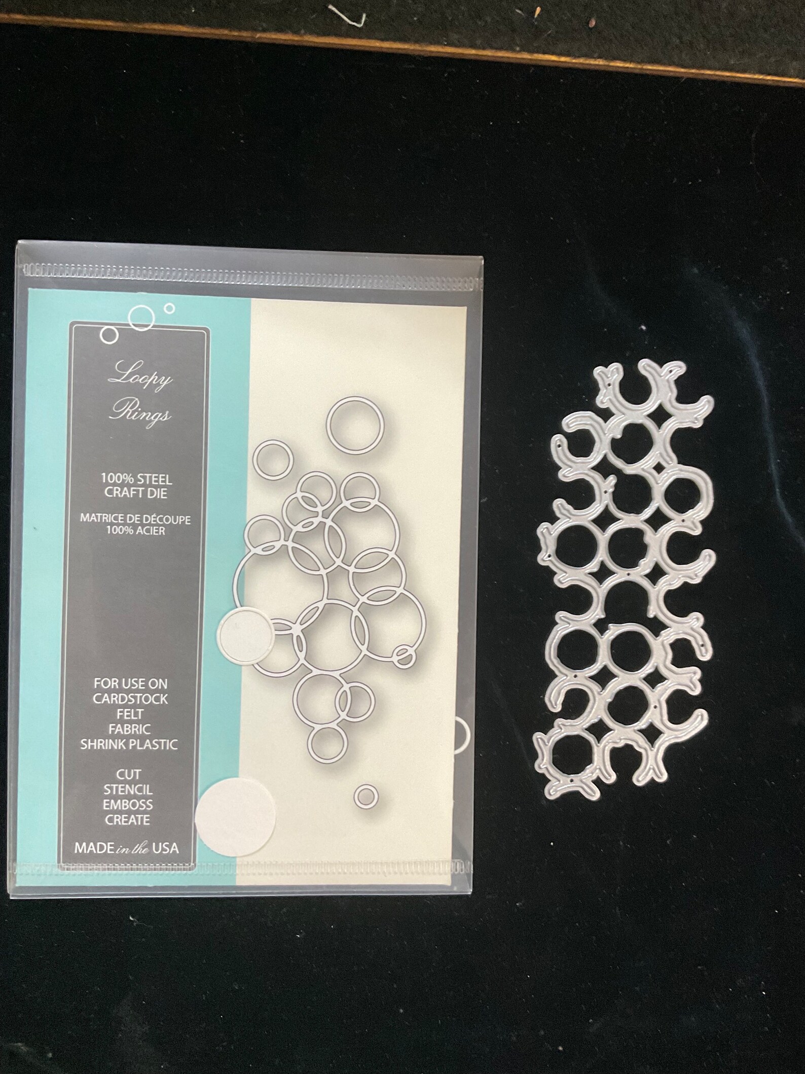 1 Memory Box Loopy Rings Steel Craft Die and 1 Rings Metal Die P ...