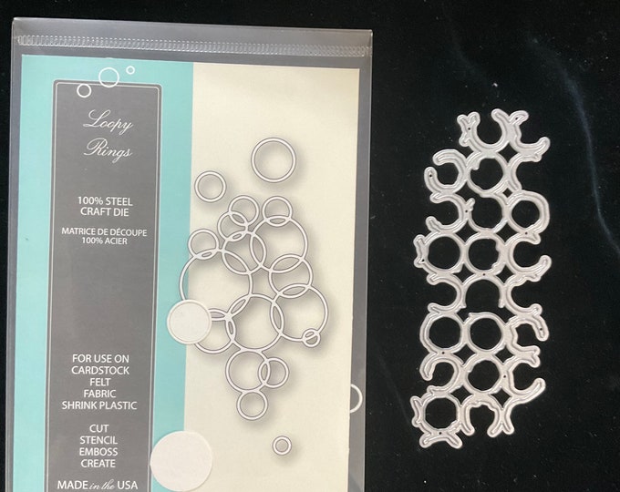 1 Memory Box Loopy Rings Steel Craft Die and 1 Rings Metal Die P ...