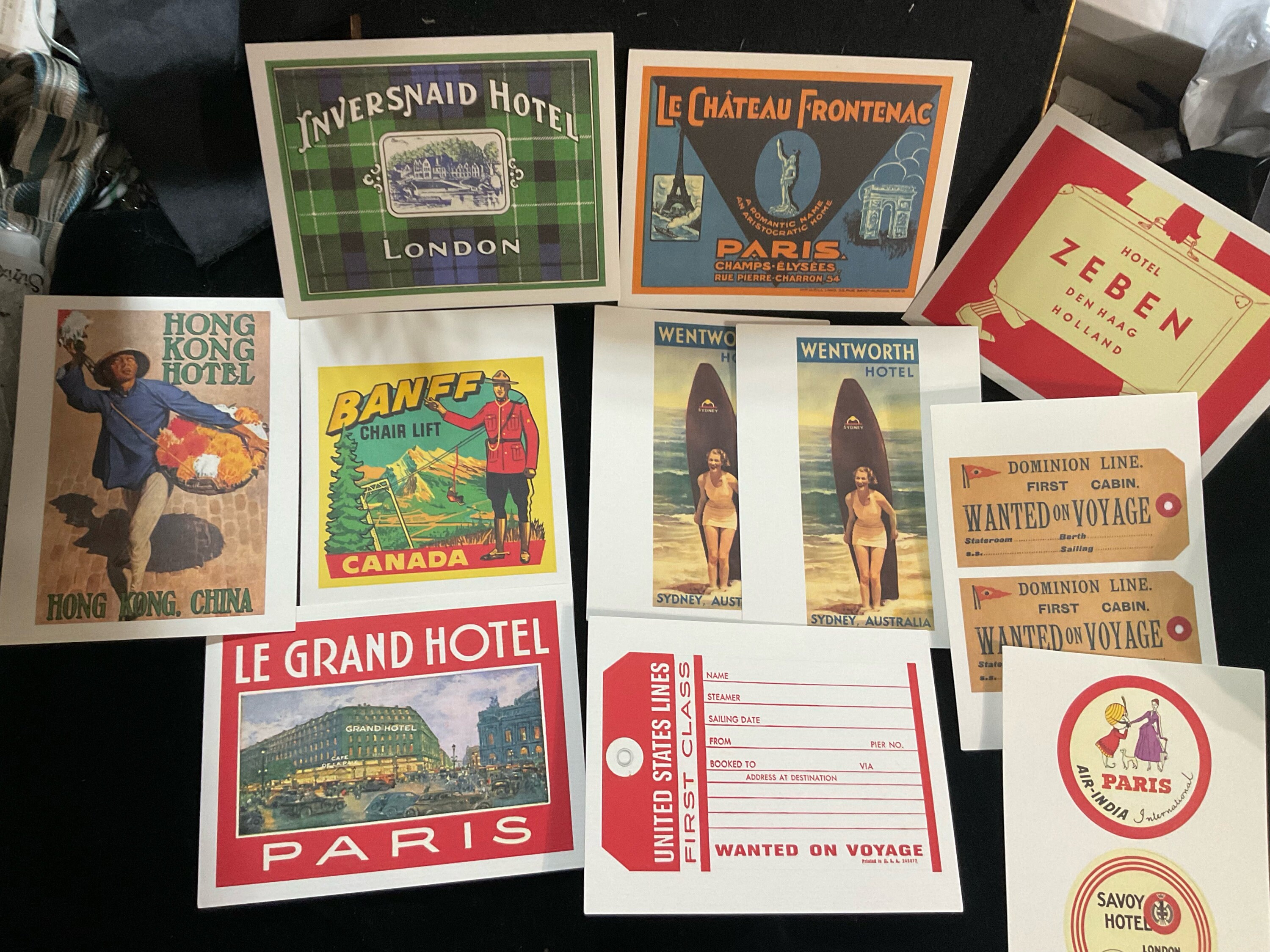 Bon Voyage International Luggage Labels and Tags by Cavallini & Co. 24 ...