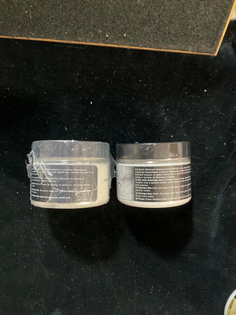 Ranger Distress Grit Paste Translucent 3 Oz and Ranger Texture Paste ...