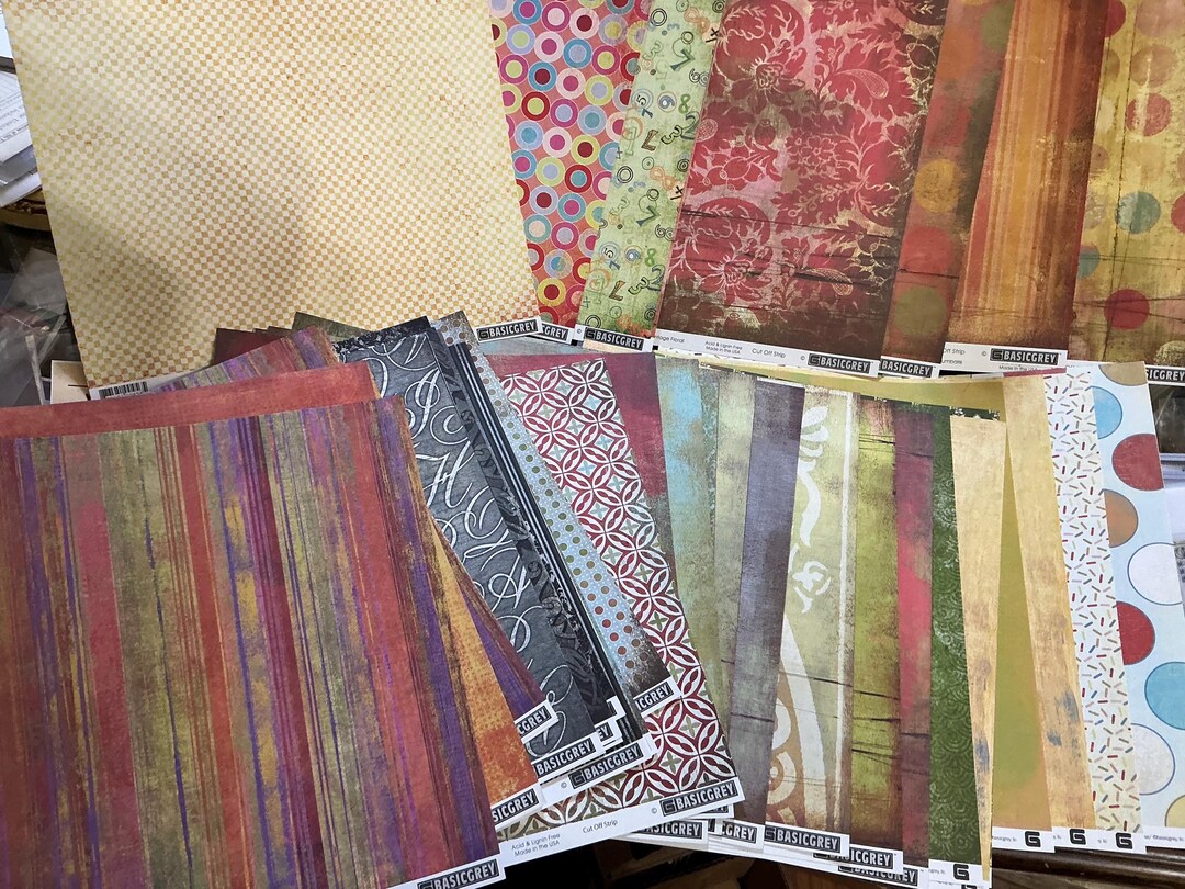 52 Sheets of 12 X 12 Cardstock. Includes 47 Basic Grey and 5 of ...