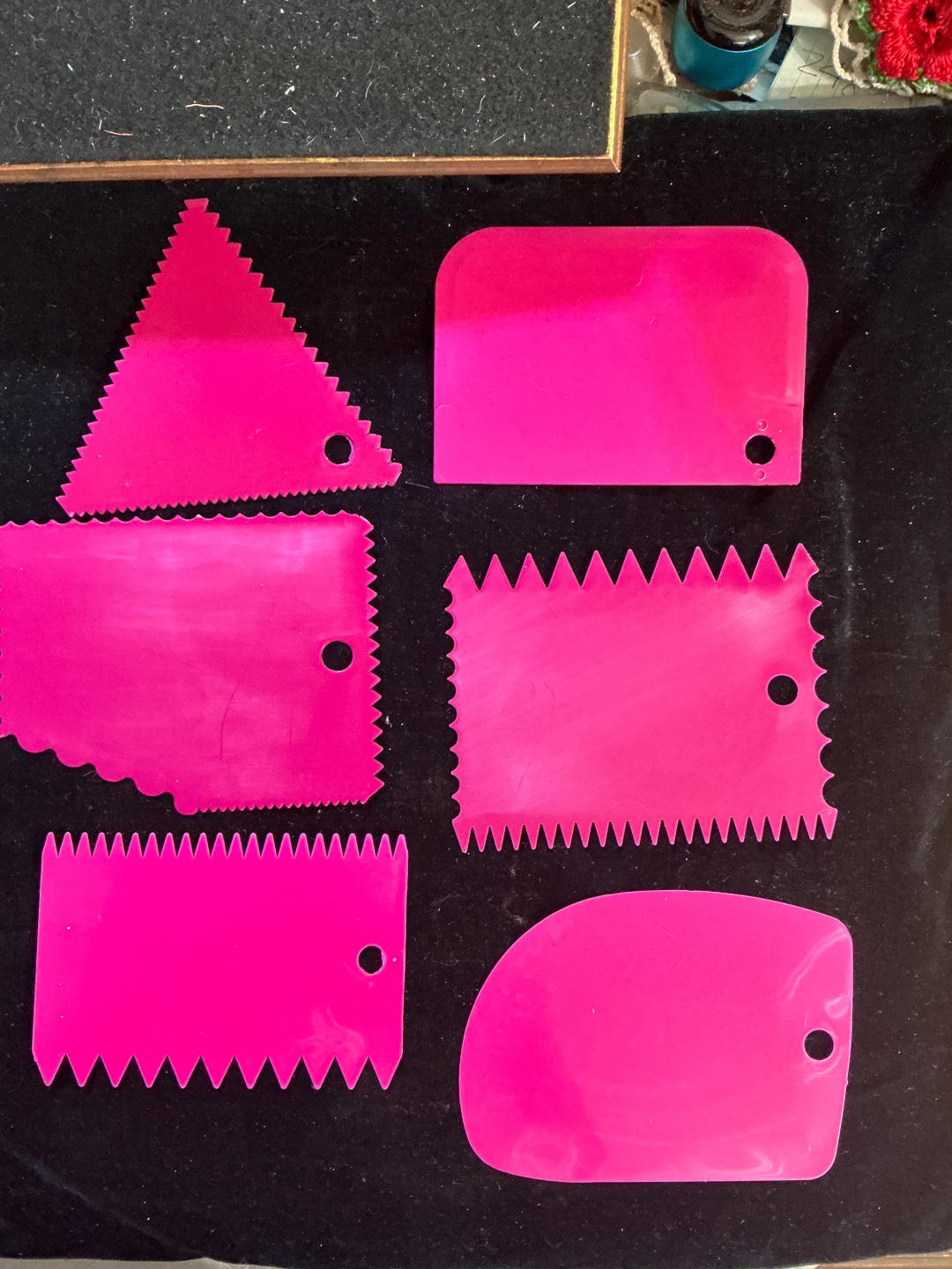 Set of 6 Scrapers to Use for Stencil Pastes or on a Gell Plate. - Etsy
