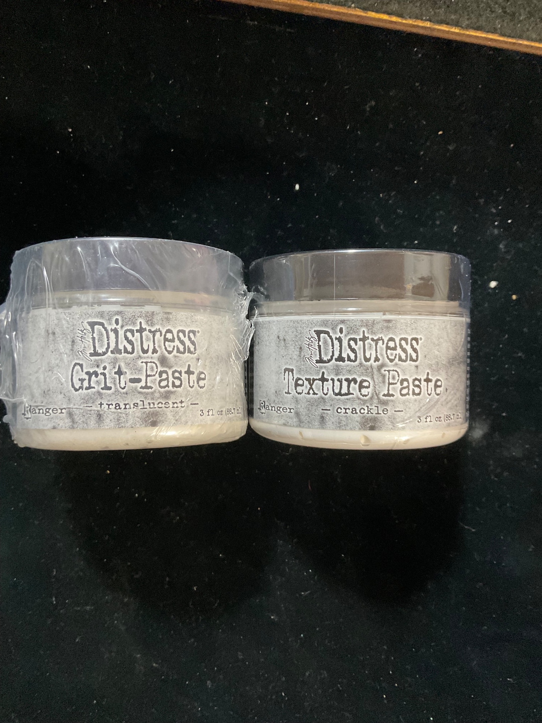 Ranger Distress Grit Paste Translucent 3 Oz and Ranger Texture Paste ...