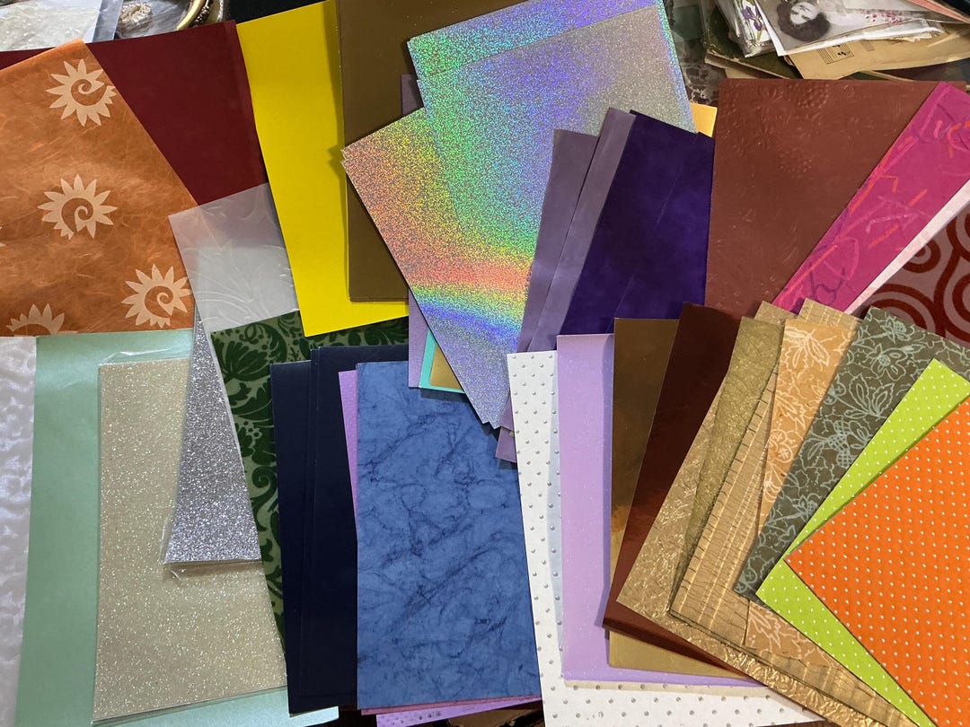 Huge Selection of 70 Different Sizes and Colors of Cardstock and Some ...