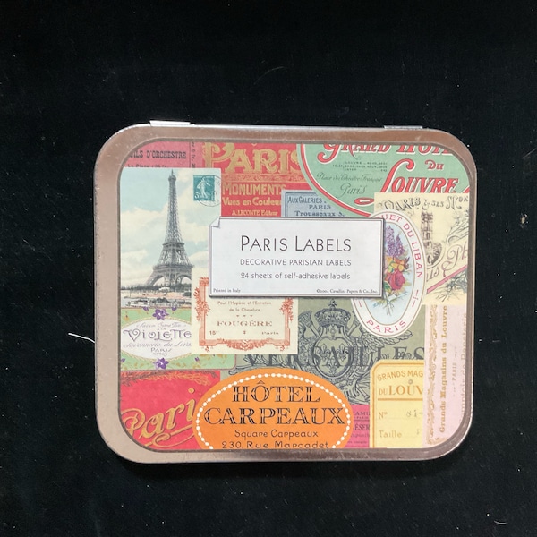 Paris Labels - Etsy