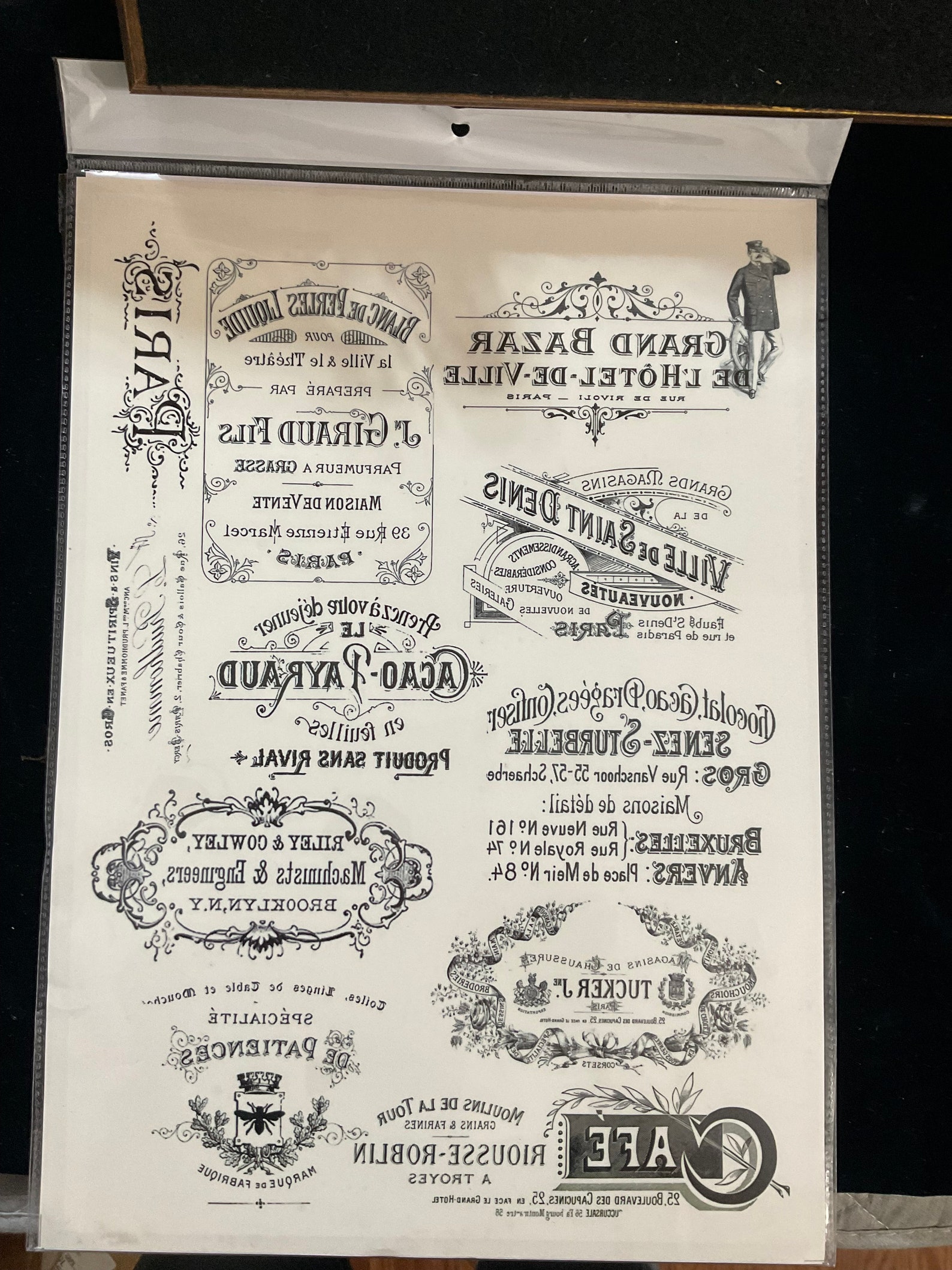 Dress My Craft Transfer Me Vintage Text 1 SKU-DMCDP4149 New in Package ...
