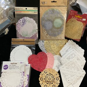 Many Different Doilies in Diffent Shapes, Sizes and Colors. Preowned - Etsy