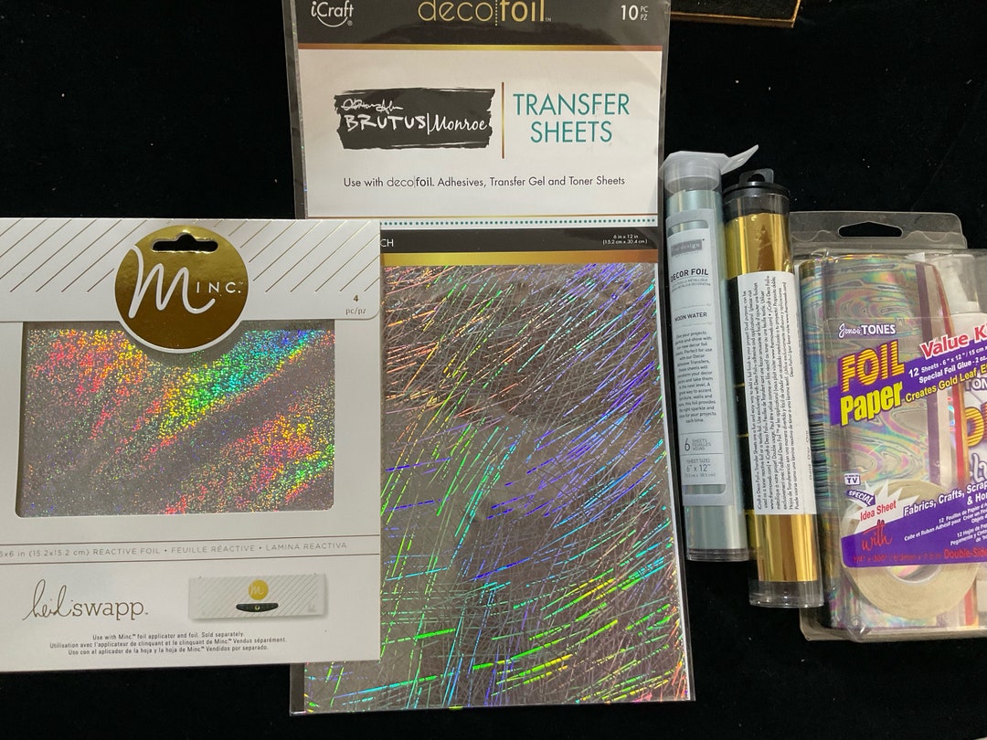 5 Different Types of Foil Products for Card Making or Scrapbooking and ...
