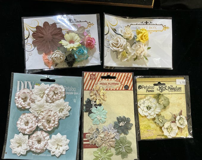 5 Different Flower Packs Including Petaloo and Craft Box and Prima ...