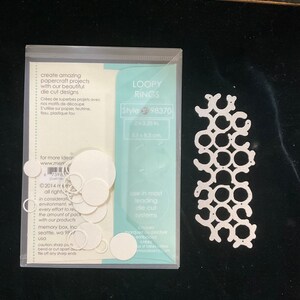 1 Memory Box Loopy Rings Steel Craft Die and 1 Rings Metal Die P ...