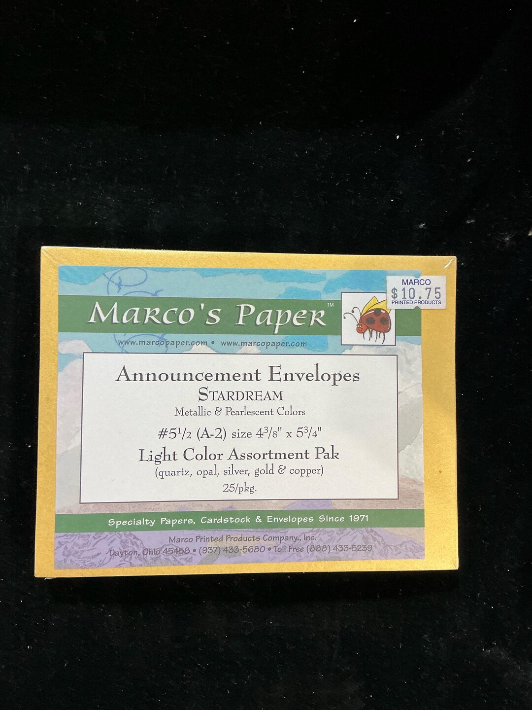 Marco Papers Stardream Metallic and Pearlescent Envelopes.a-2 # 5.25 ...
