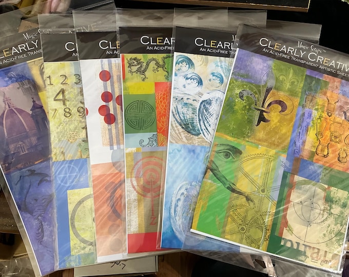 6 Different Clearly Creative Transparent Artistic Sheets by Magic ...