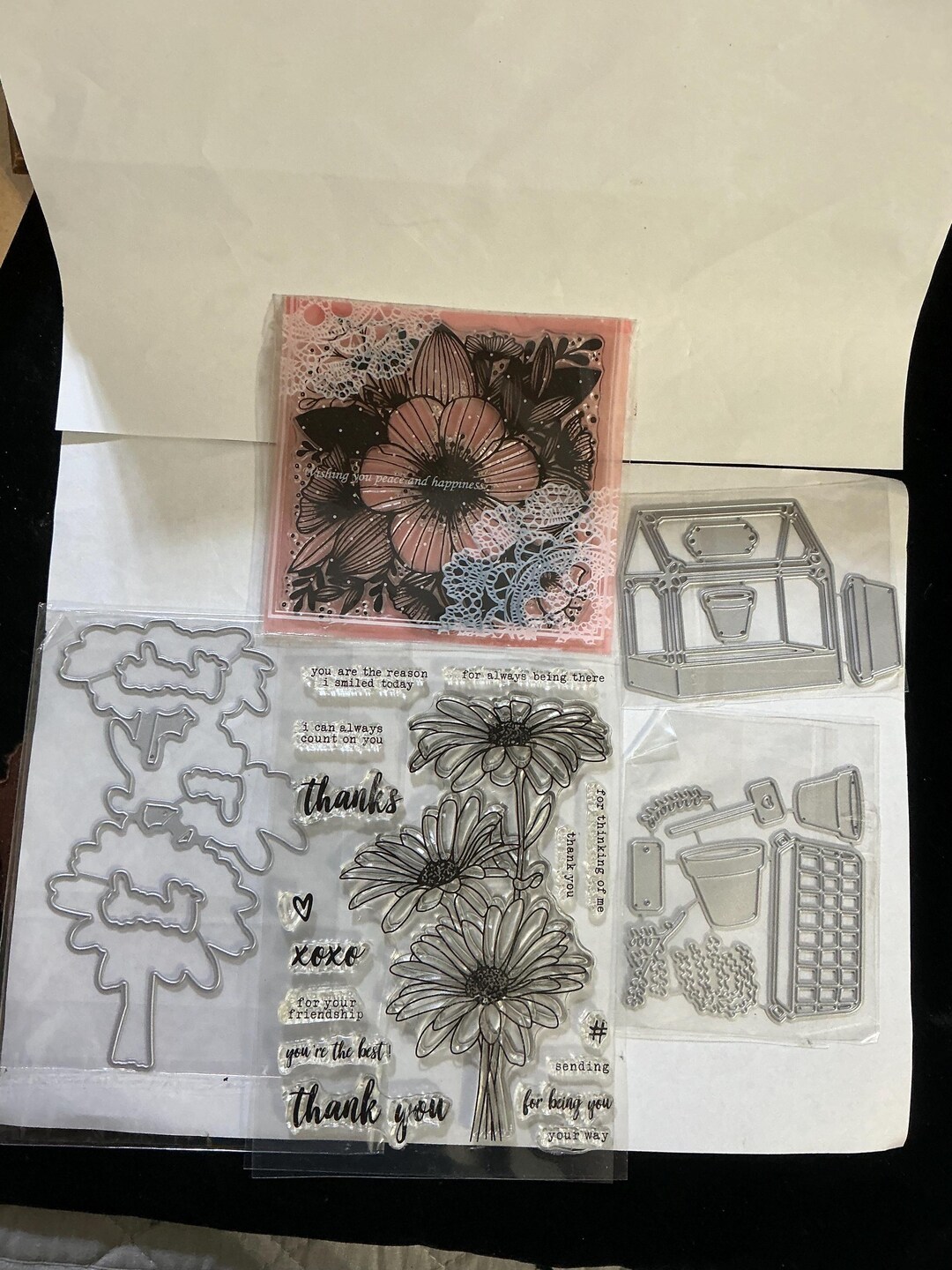 2 Different Cling Stamps With Selection of 17 Different Stamps ...