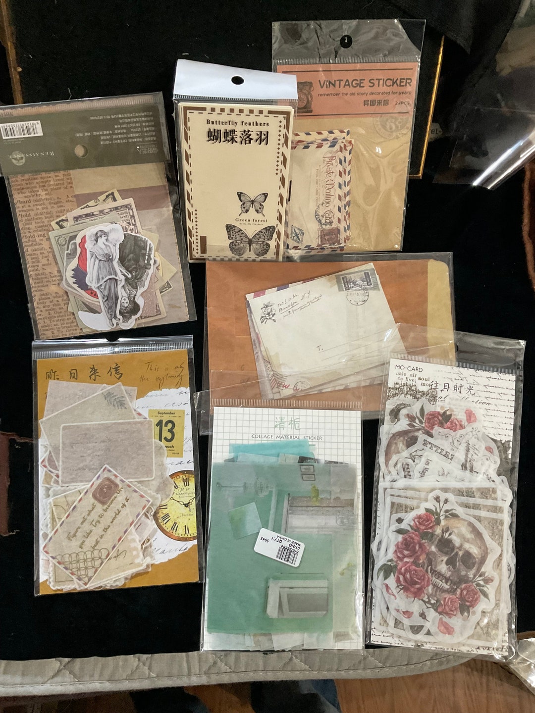 7 Different Stickers, Mini Envelopes and Miscellaneous Ephemera New in ...