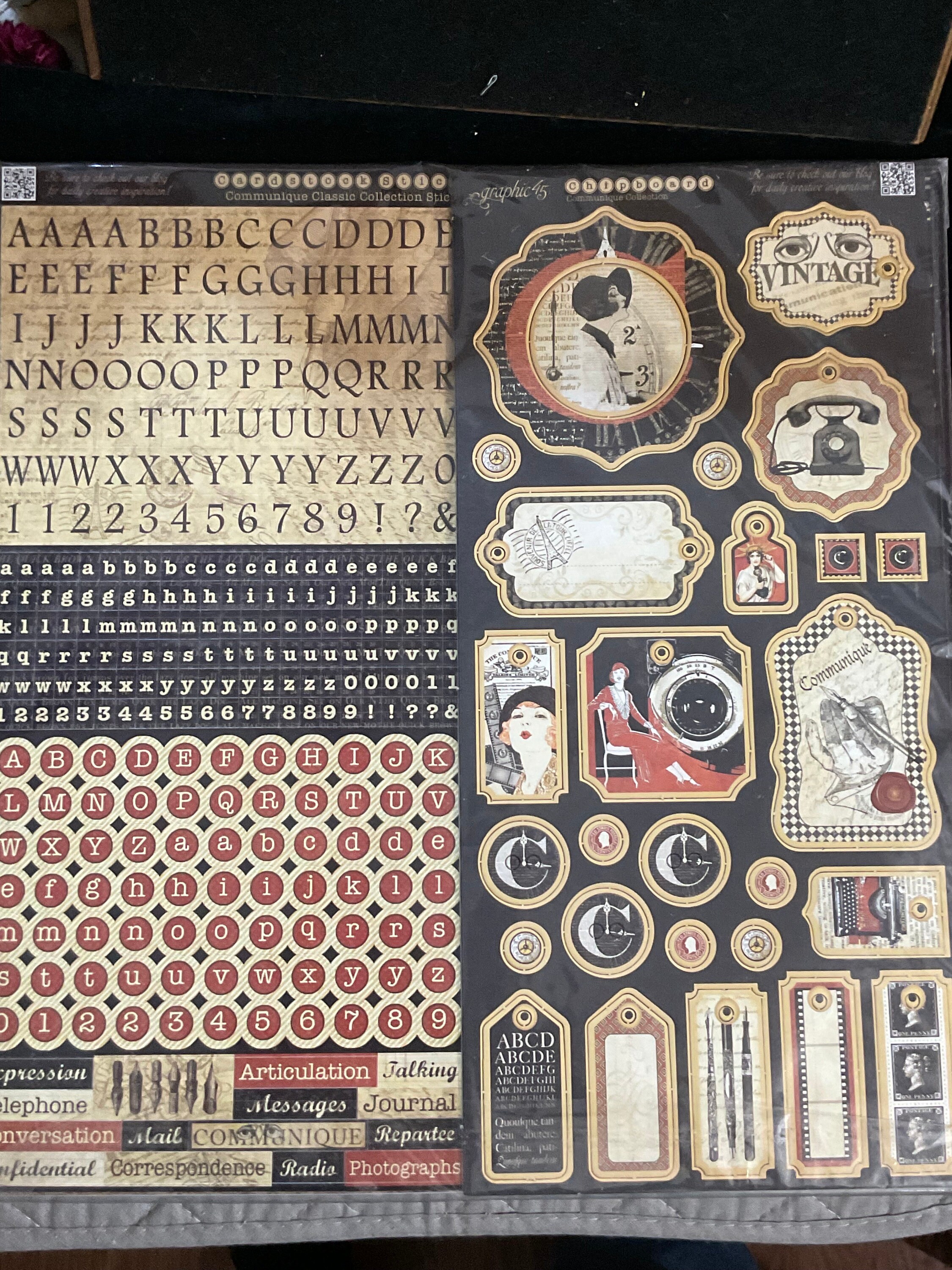 Graphic 45 Communique Deluxe Collecters Edition 12x12 Papercrafting Set ...