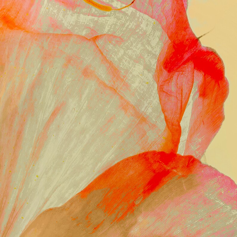 Orange Artwork Burnt Orange Abstract Art Print Contemporary - Etsy