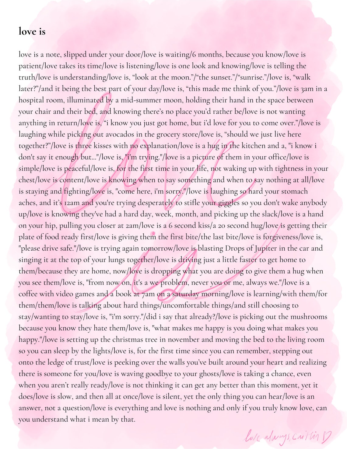 Personal Love Poem - Etsy