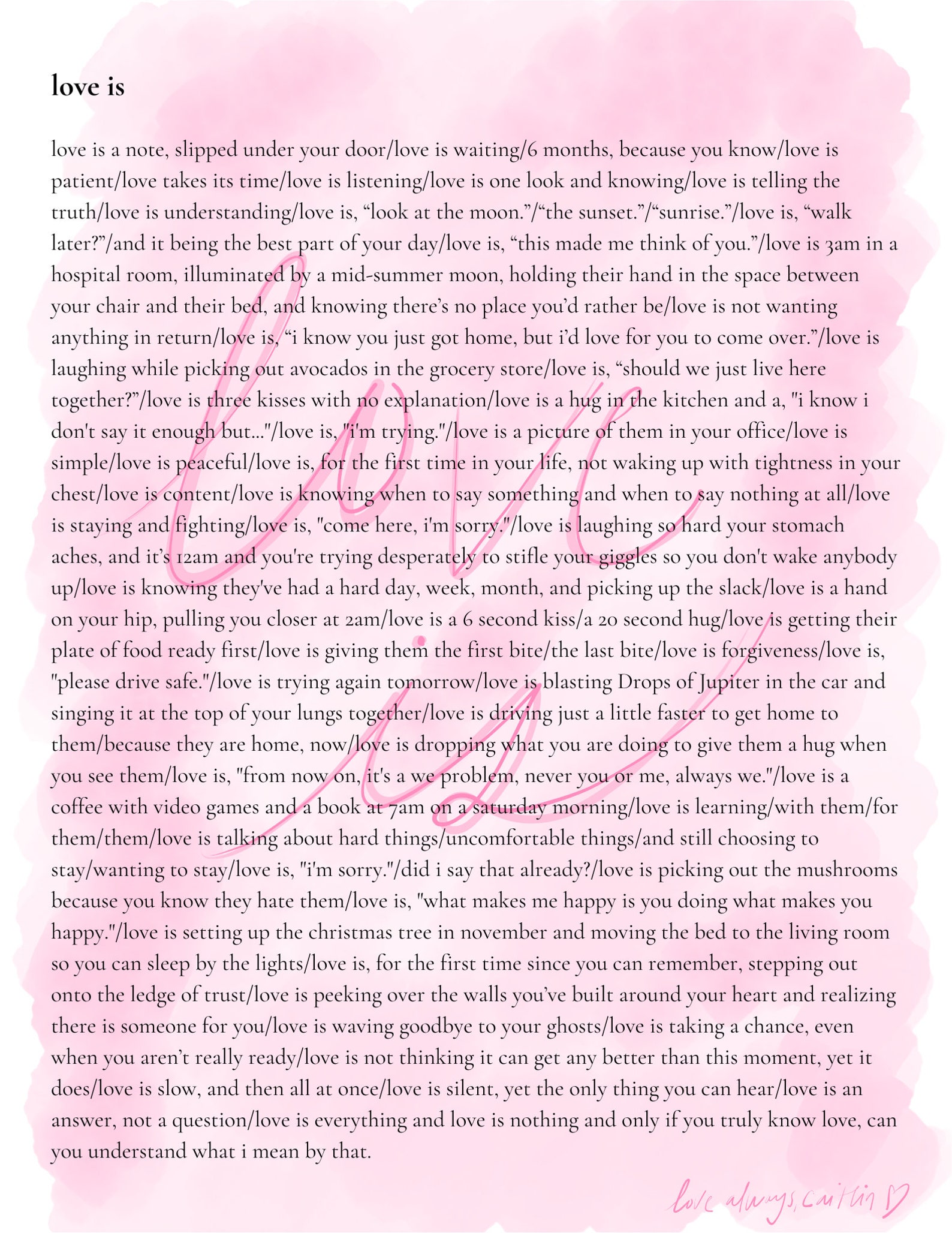 Personal Love Poem - Etsy