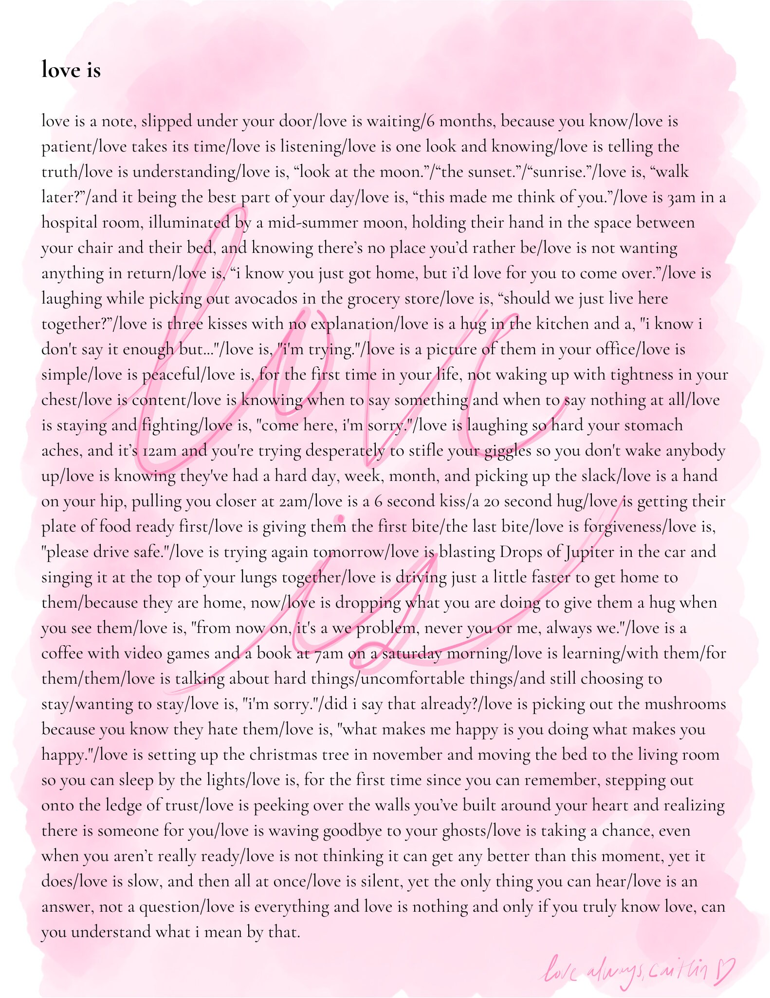 Personal Love Poem - Etsy