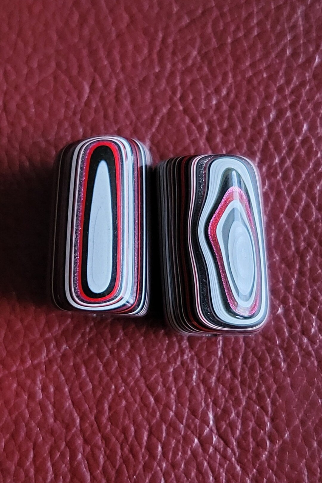 Pair 2 𝙅𝙚𝙚𝙥𝙞𝙩𝙚 𝘽𝙚𝙖𝙙𝙨, Fordite, for Making Jewelry, Men's Jewelry, Women ...