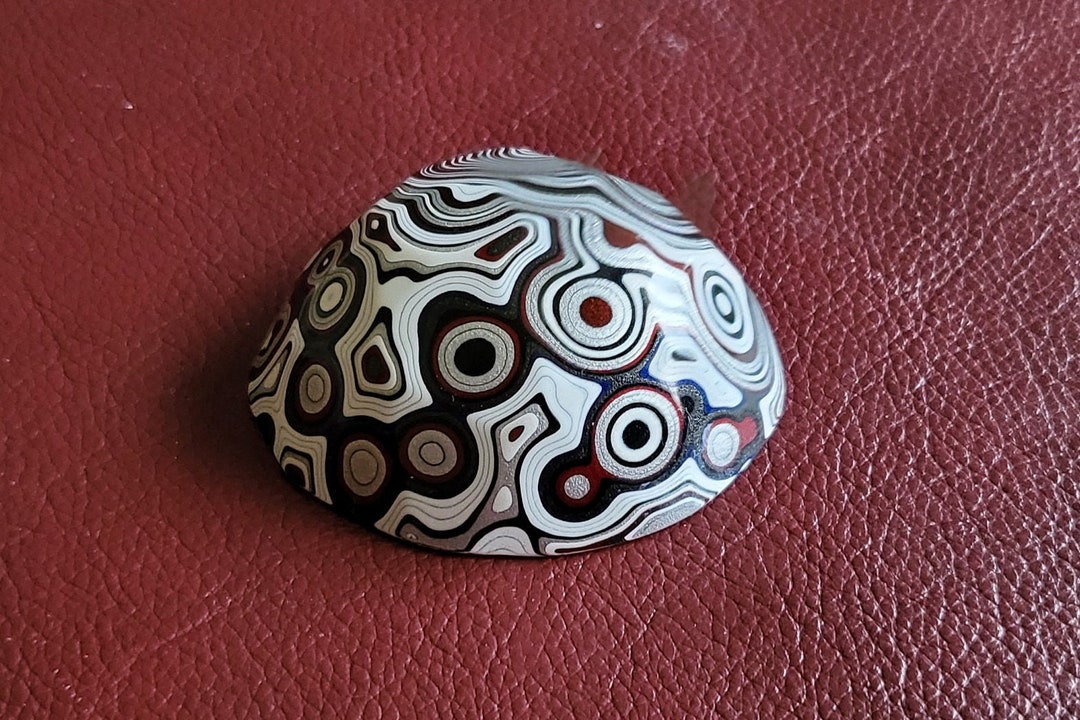 Fully Polished MOPAR Fordite turtle Shell Display Piece Cool - Etsy