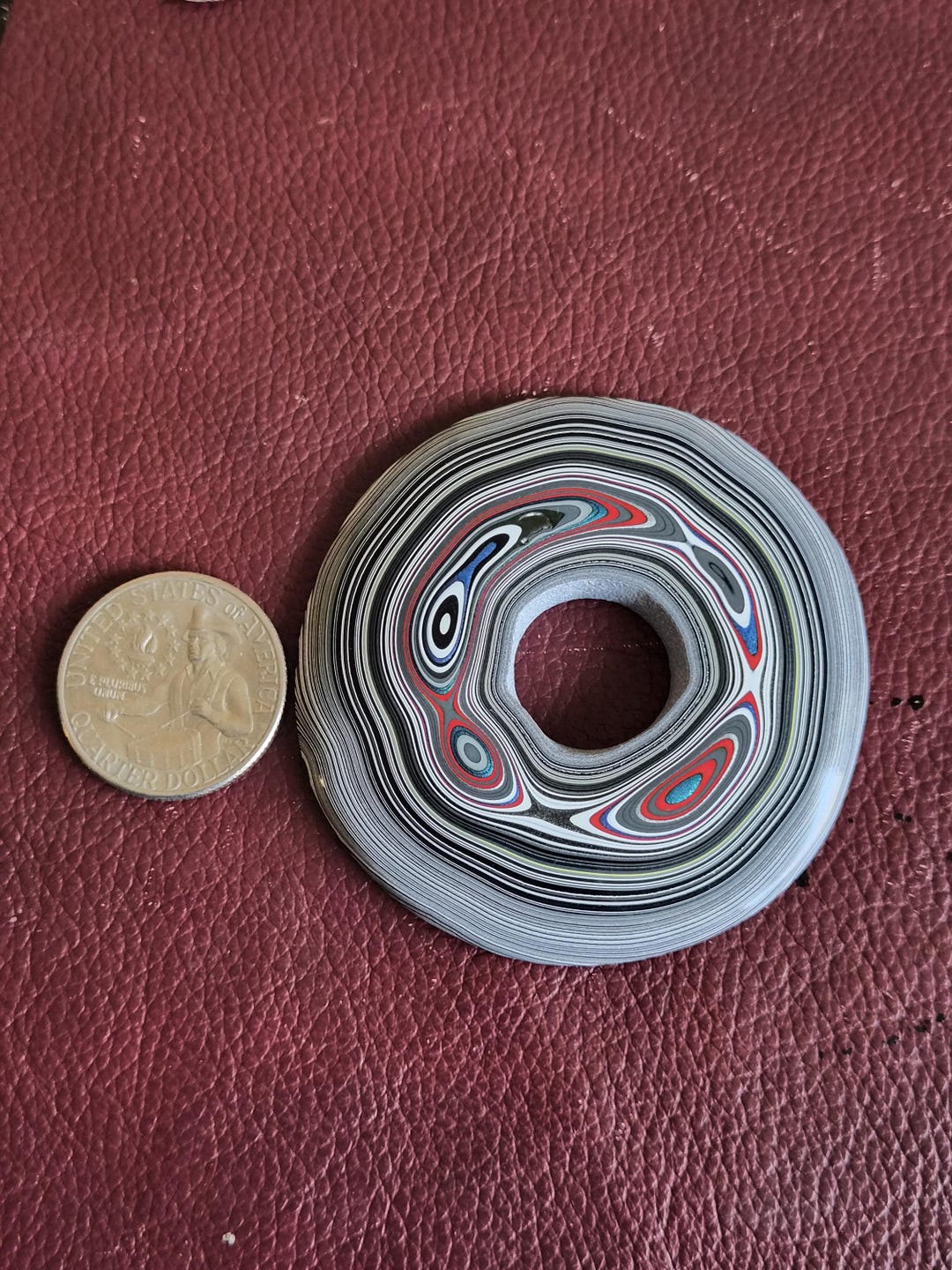 Hand Cut Jeep Fordite Cabochon Layered Automotive Paint Display Piece ...