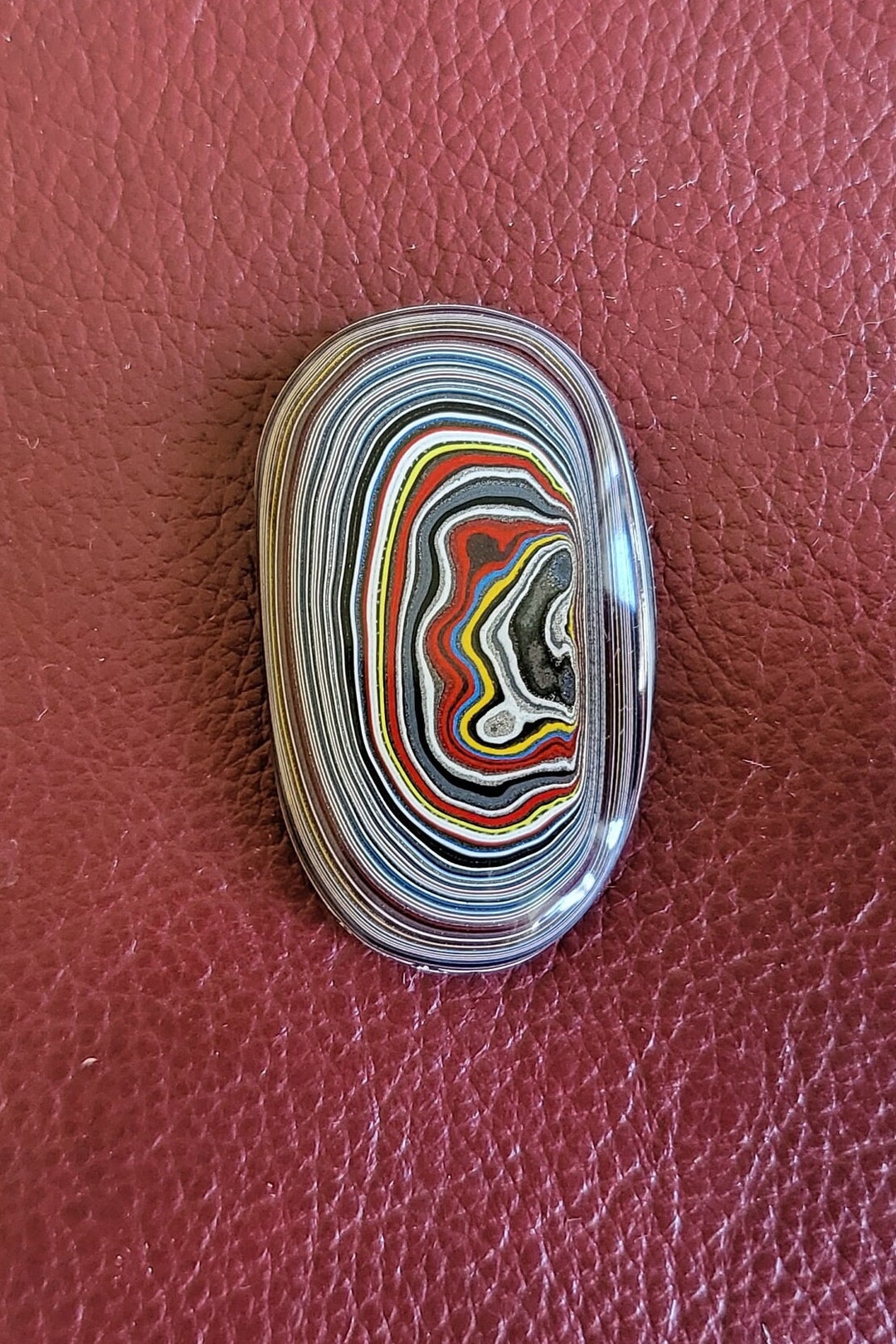 Handmade Fordite Cabochon: Colorful Jeepite Display Piece - Etsy