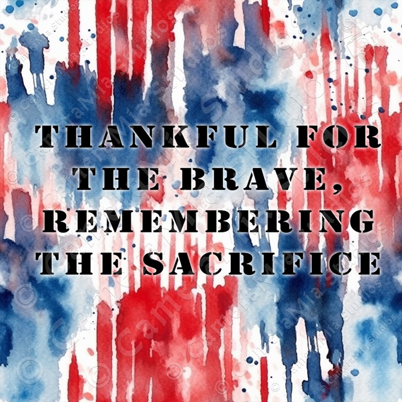 Memorial Day Collection Seamless Pattern 12x12 Printable - Etsy