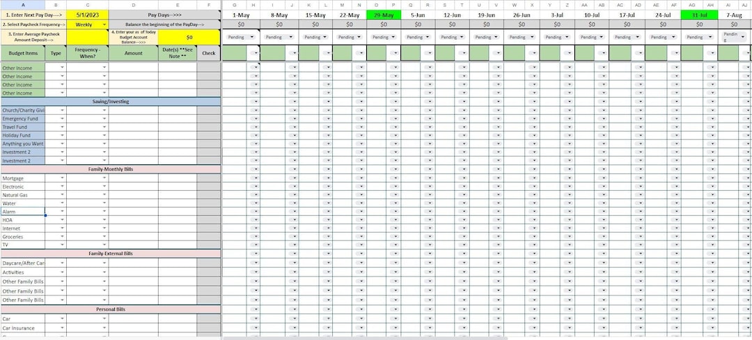 Super Simple & Smart Budget Tracker for Google Sheets, Monthly Budget ...