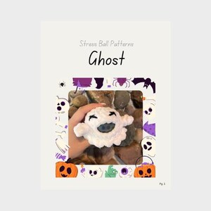 Crocheted Ghost Stress Ball PDF Pattern/ Halloween/ Toy/ Stress Relief ...