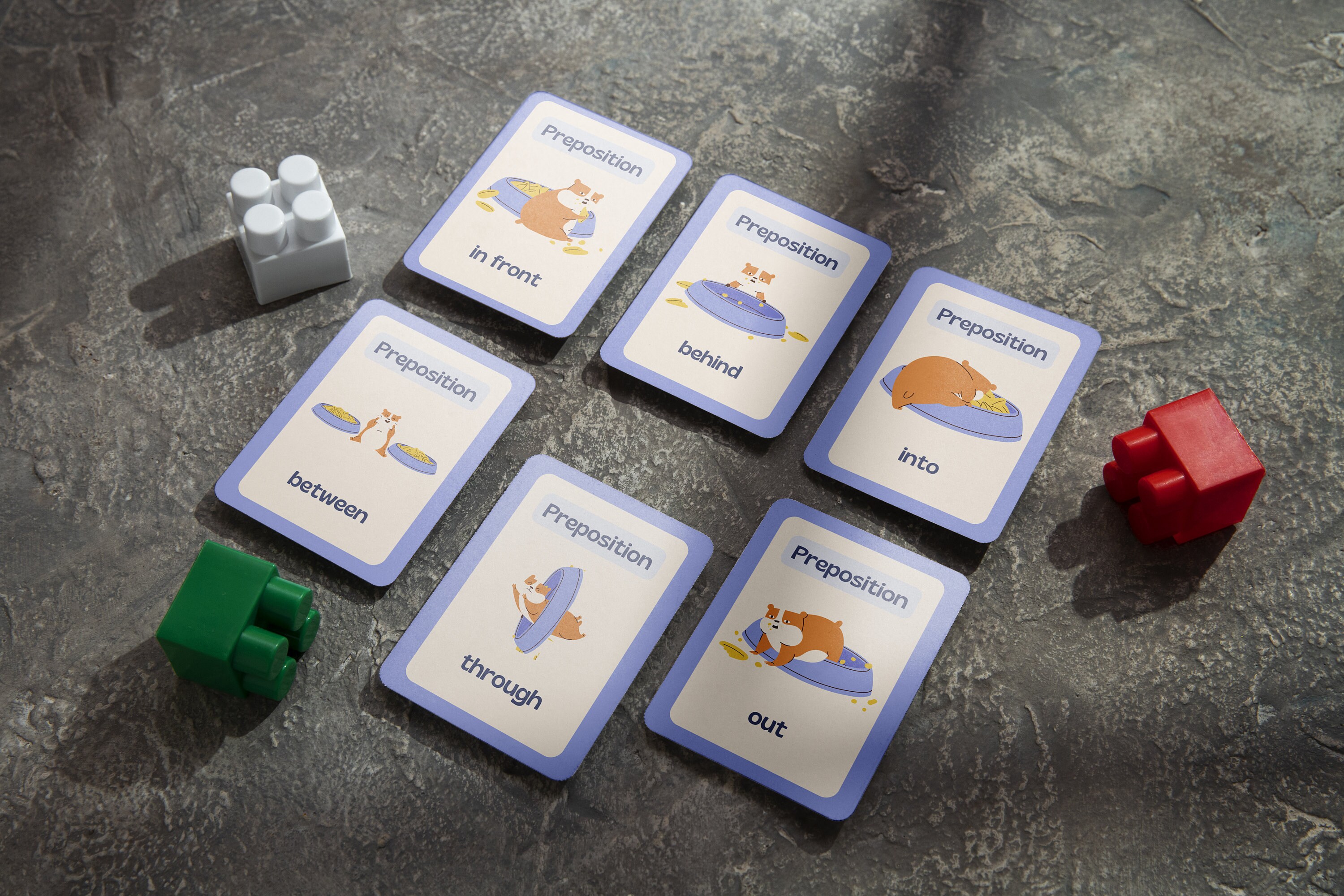 16 Prepositions Flashcards, 16 Flashcards Montessori, Prepositions ...