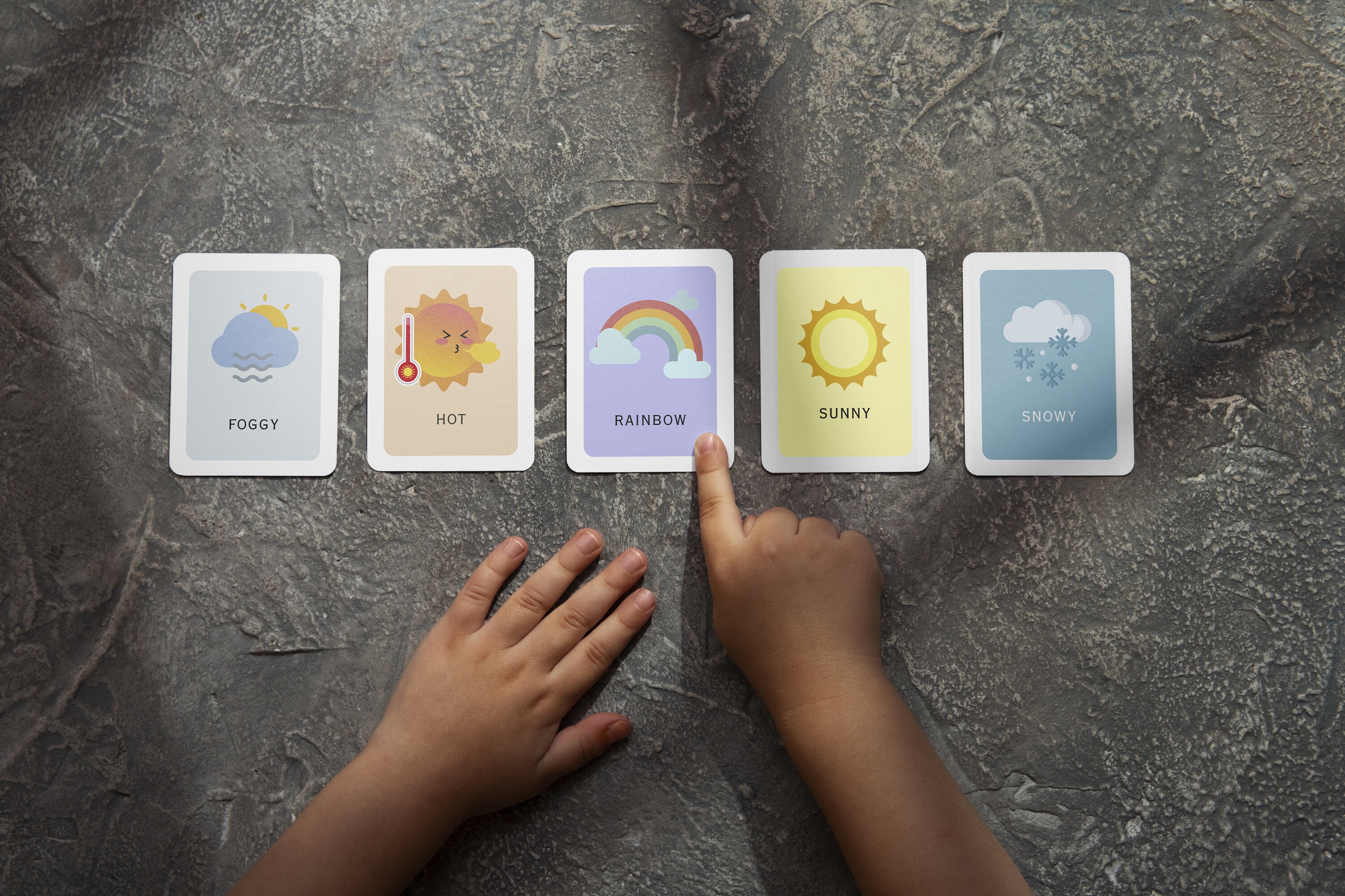 18 Weather Flashcards, 18 Flashcards Montessori, Climate,weather,sunny ...