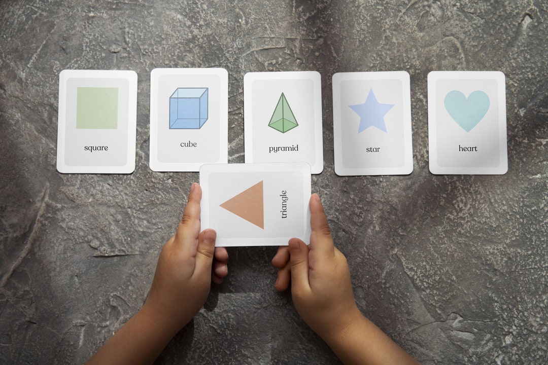 46 Geometry Flashcards 46 Flashcards Montessori - Etsy