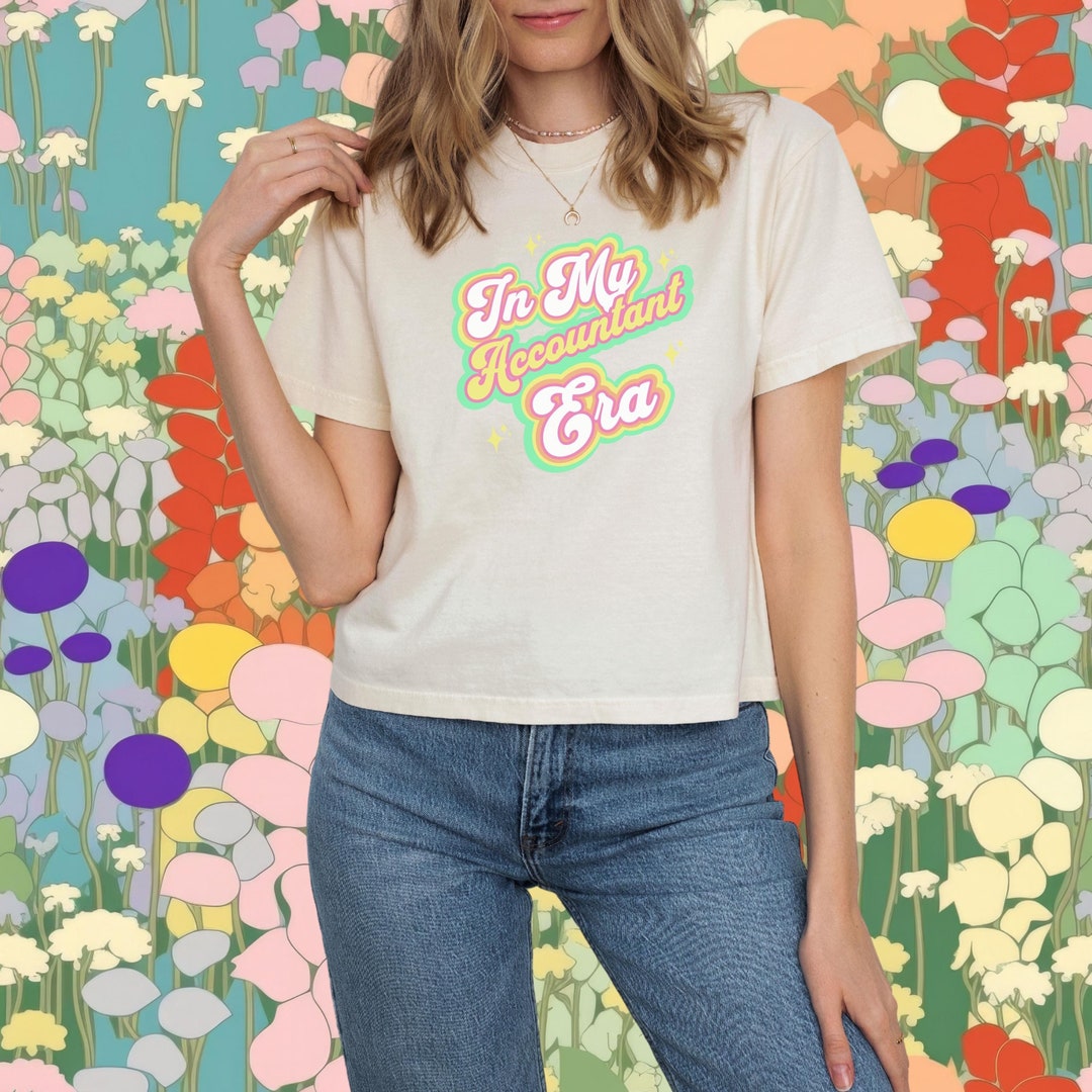 In My Accountant Era Comfort Colors Boxy Tee, Accountancy Graduation ...