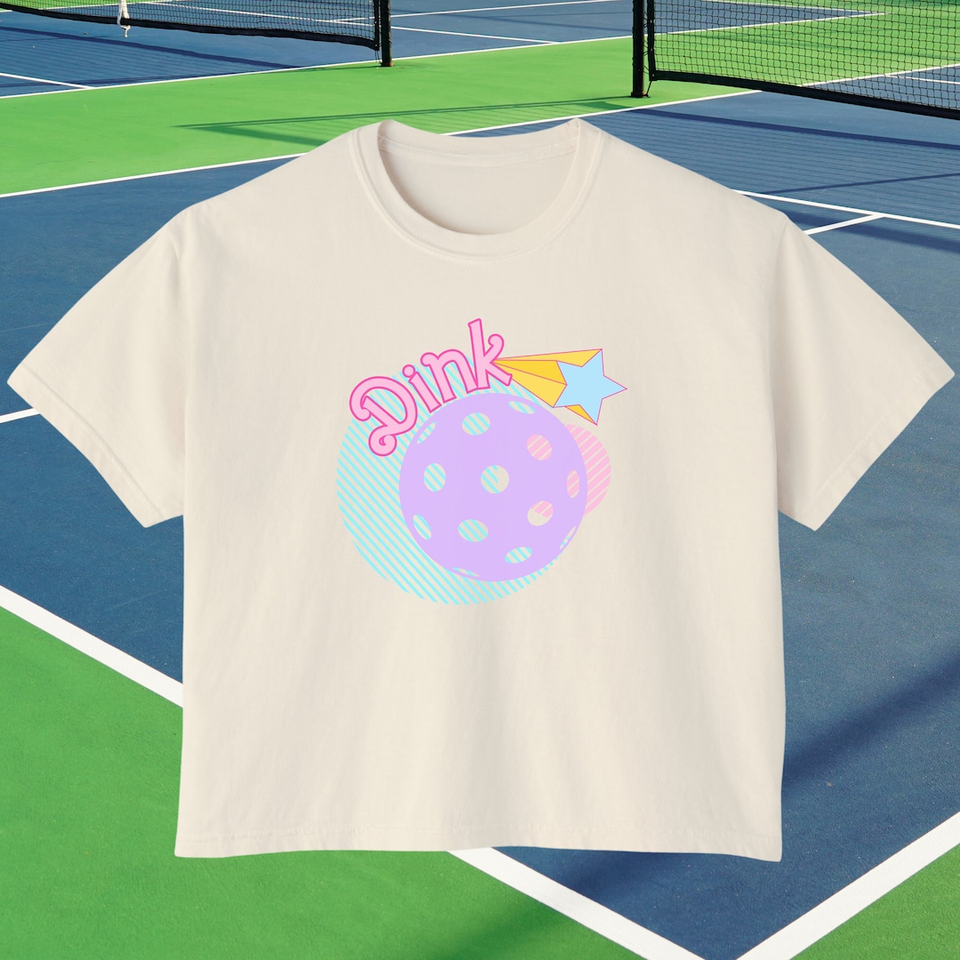 Pastel Retro Pickleball Design Comfort Colors Boxy Tee, Great Gift for ...