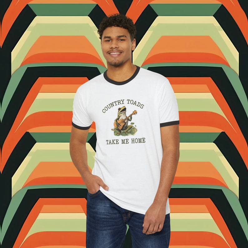 Retro Country Toad Shirt, country Toads Take Me Home Funny Frog Pun ...