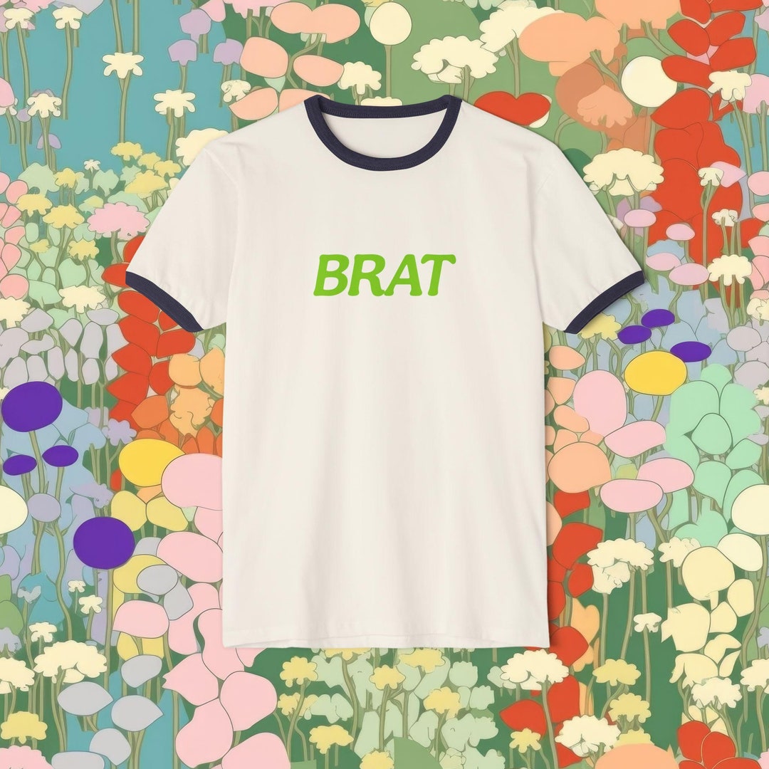 Vintage 1970s BRAT Ringer Tee, Unisex Cotton T-shirt - Etsy