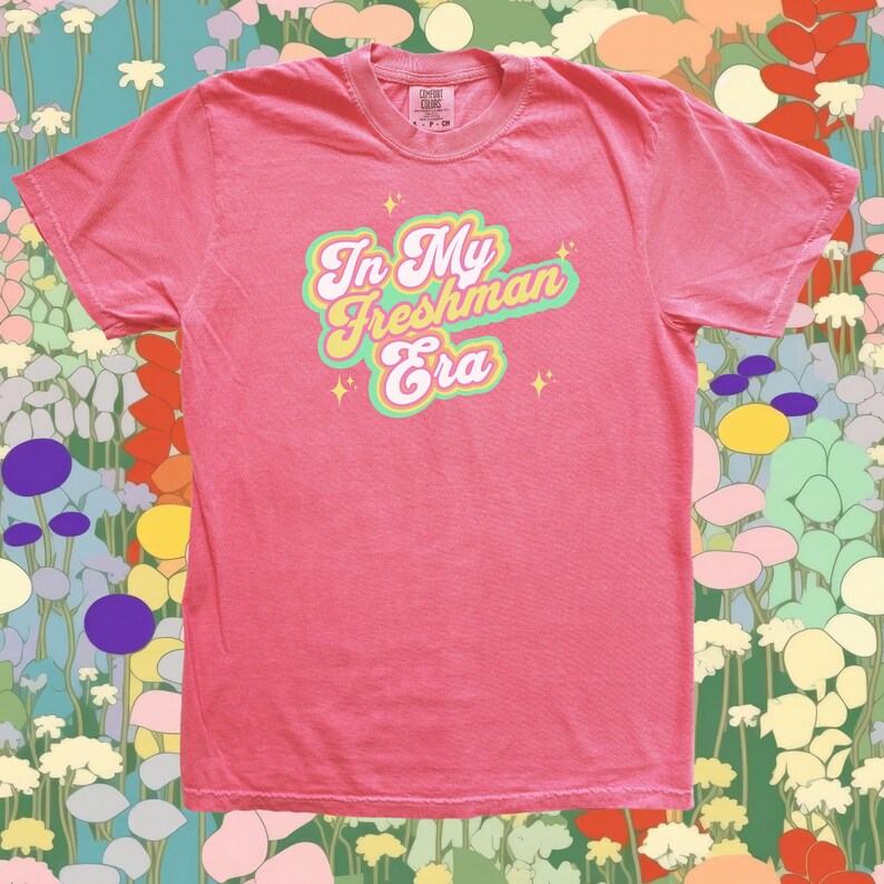 Freshman Era Comfort Colors Tee: Retro Preppy Graphic Shirt - Etsy