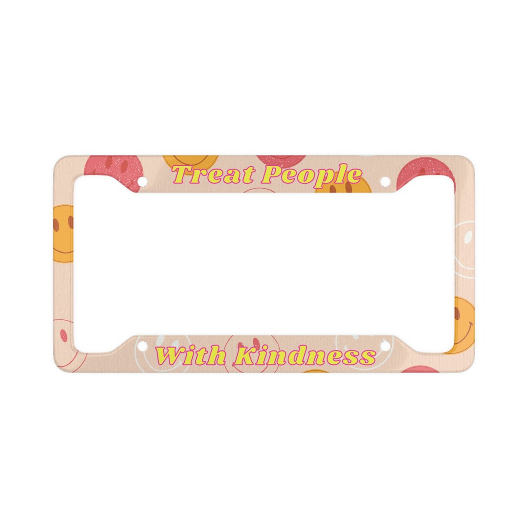 Treat People With Kindness License Plate Frame TPWK Harry - Etsy
